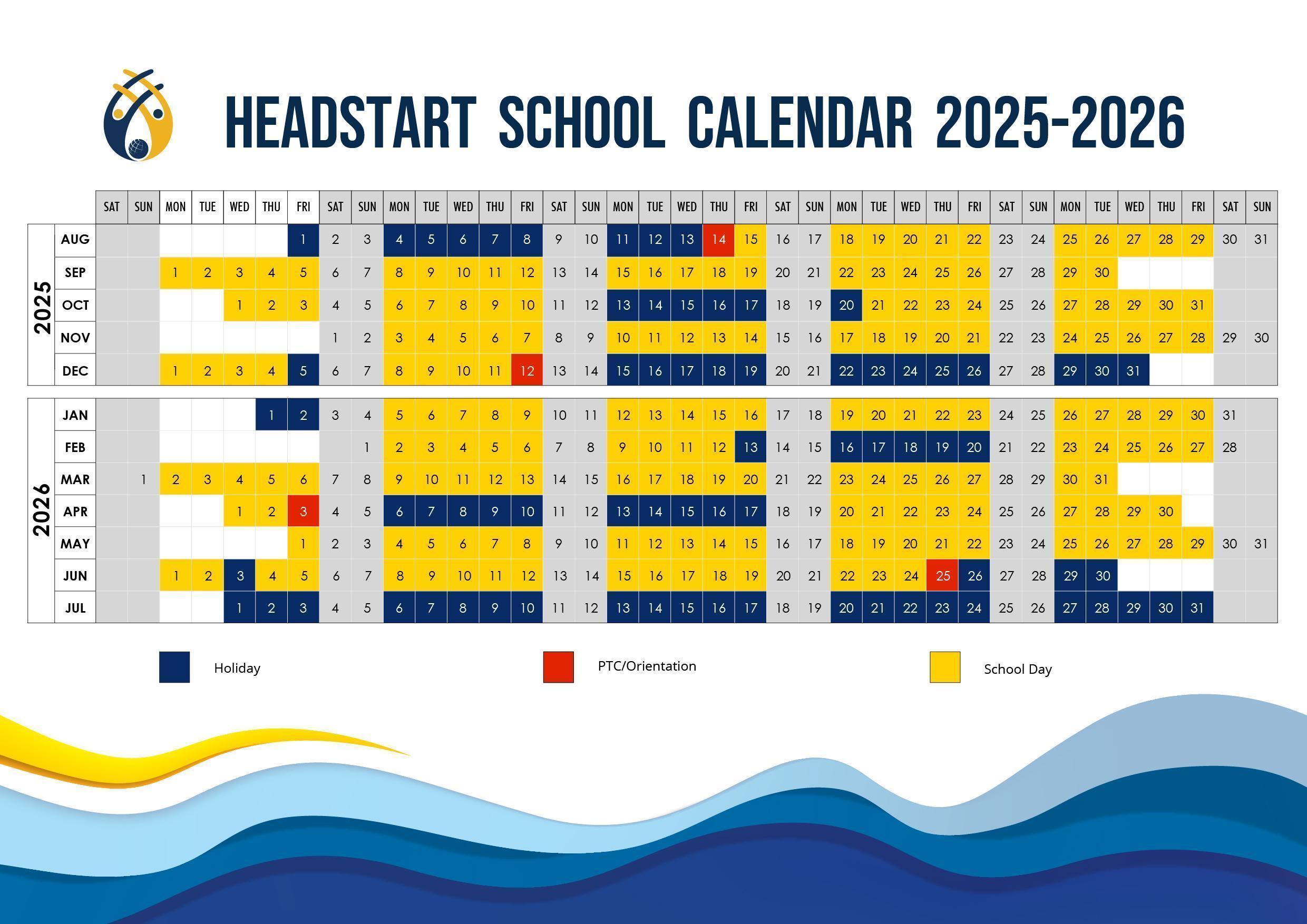 Calendar | HeadStart International School
