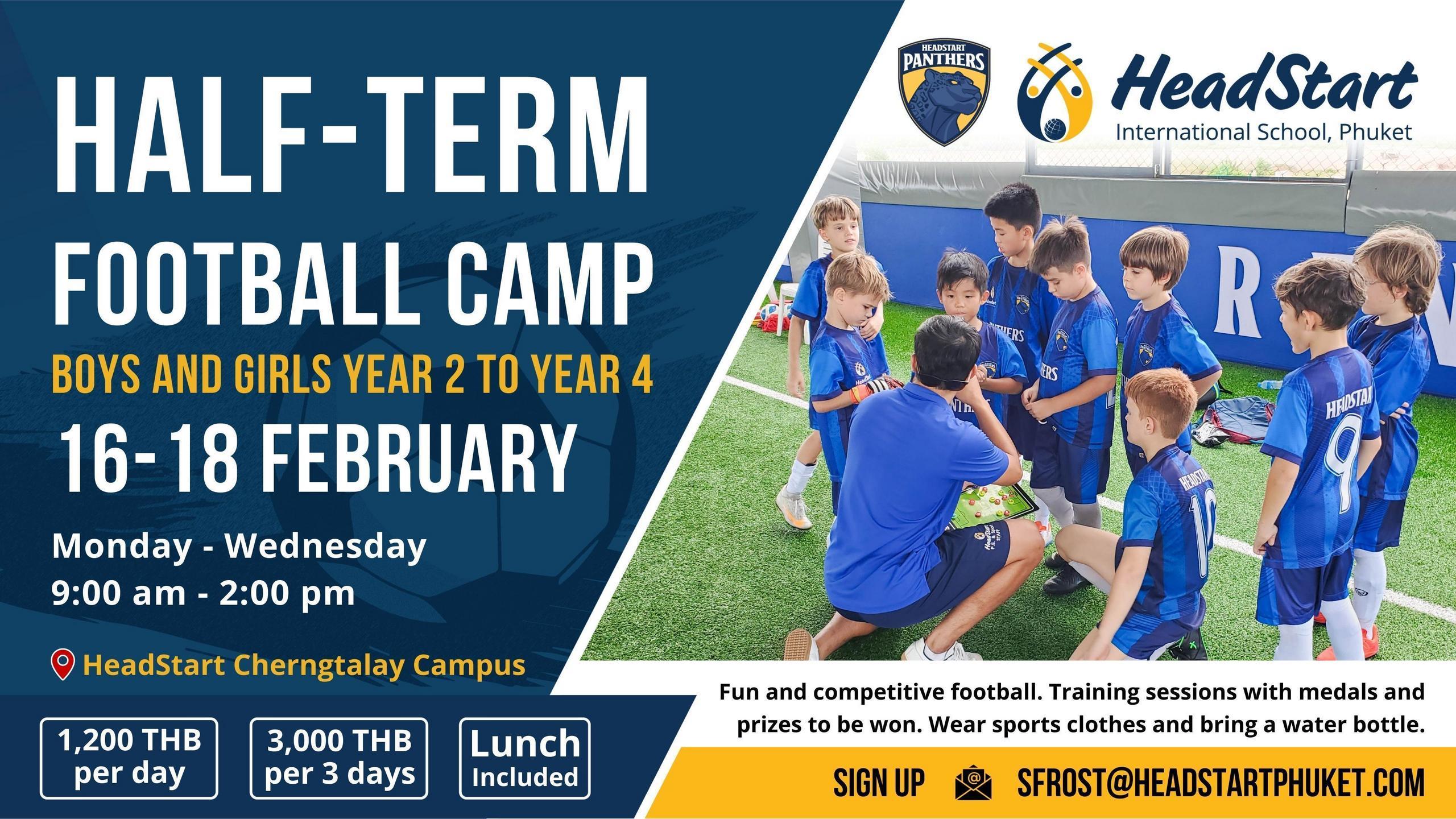 Half-Term Football Camp February 2026 | HeadStart International School